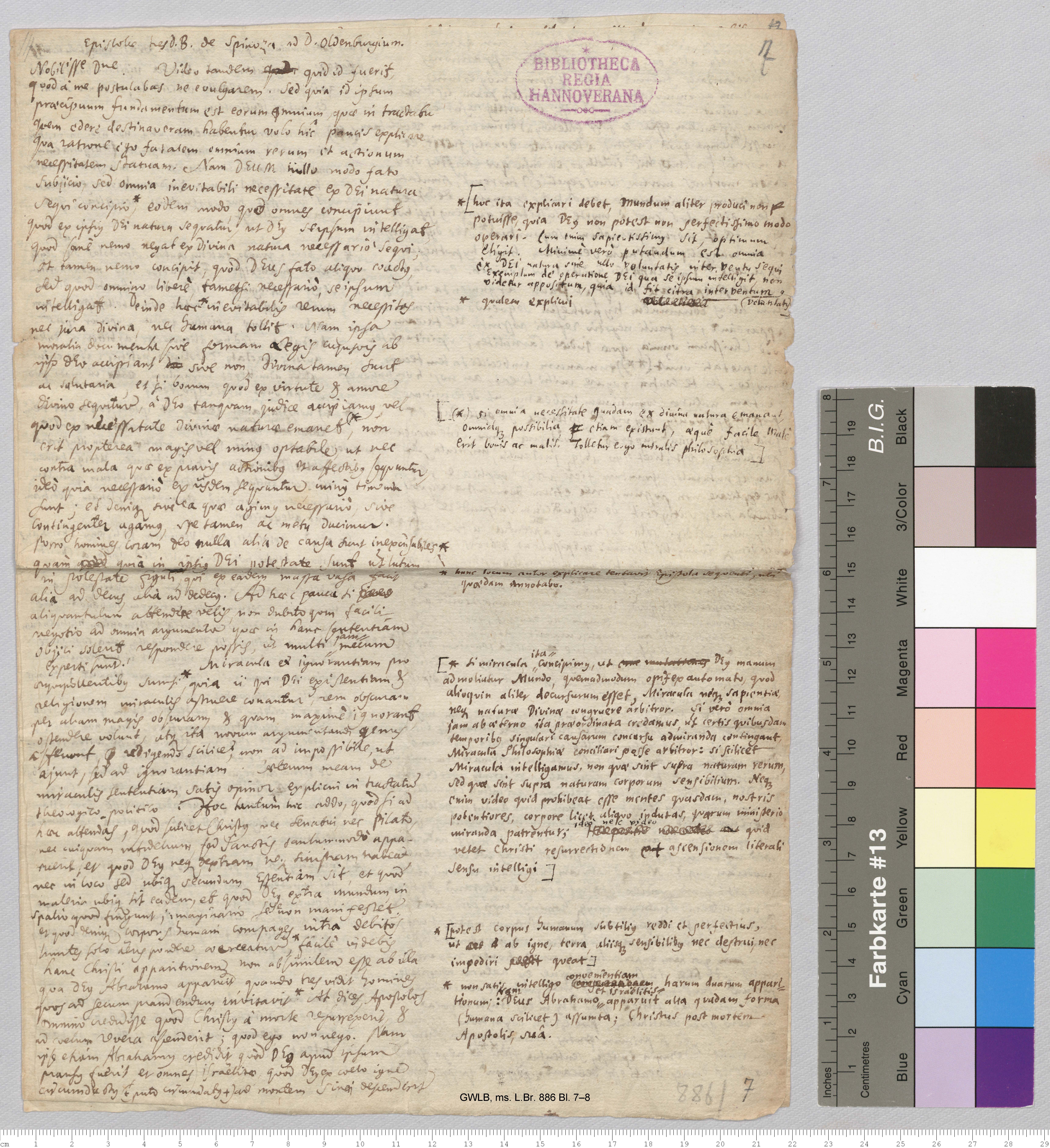 Benedictus Spinoza, de to Henry Oldenburg - The Spinoza Web